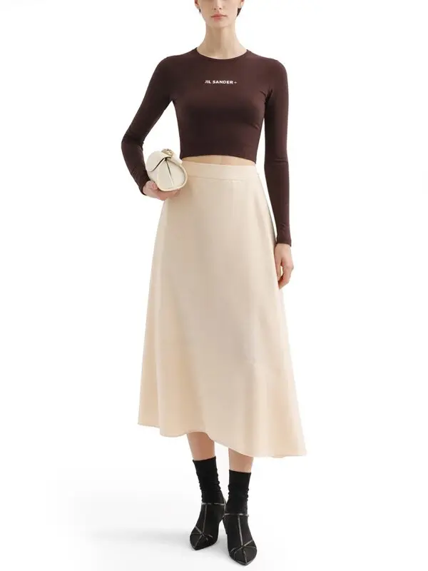 JIL SANDER Cropped Top With Logo