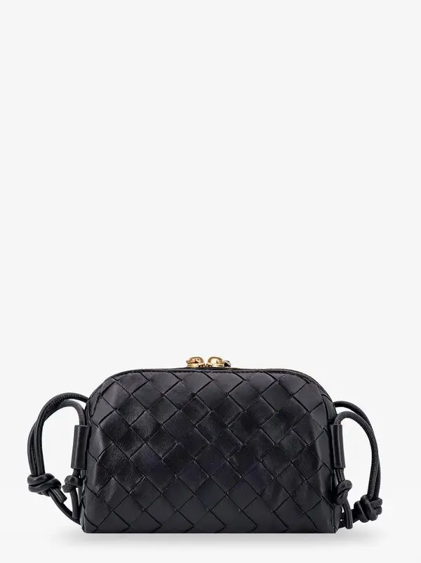 Bottega Veneta Concert Pouch Leather Crossbody Bag With Intrecciato Motif - Multicolor