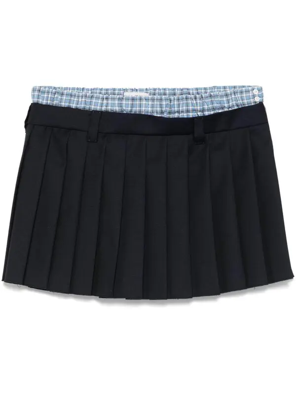 Miu Miu Pleated Mini Skirt
