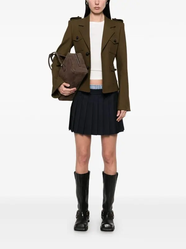 Miu Miu Pleated Mini Skirt