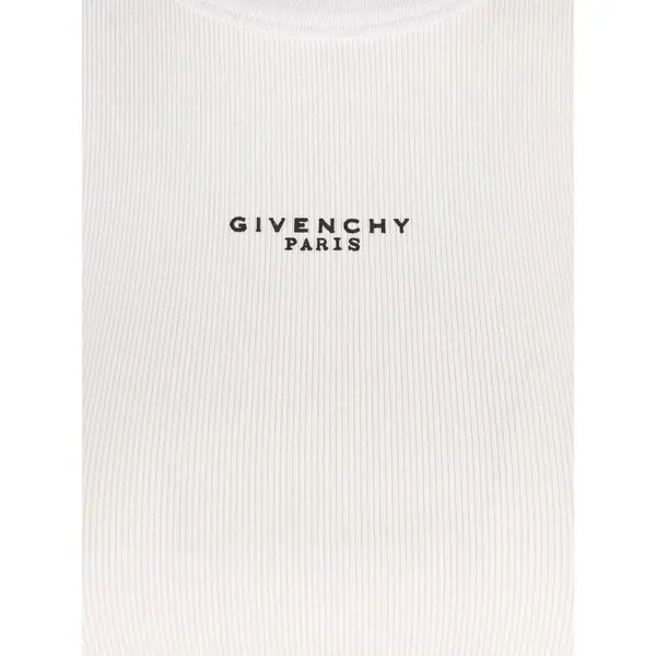 Givenchy Ribbed Knit Tank Top - White
