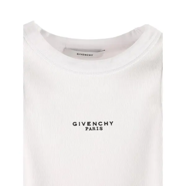 Givenchy Ribbed Knit Tank Top - White