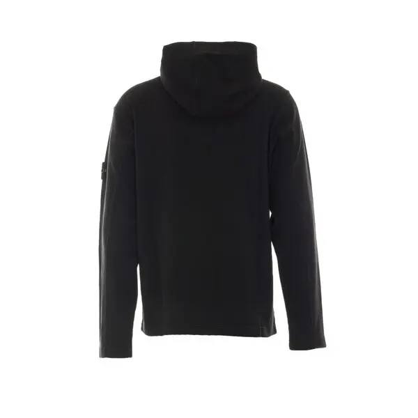 Stone Island Logo Zip Up Hoodie
