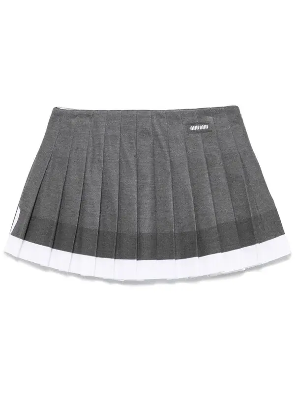 Miu Miu Pleated Mini Skirt