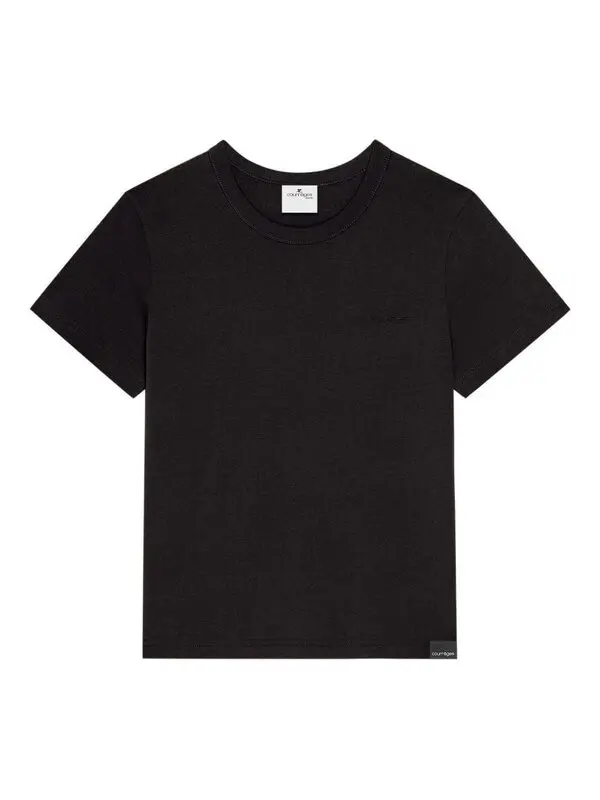 COURREGES Embroidered Logo T-shirt