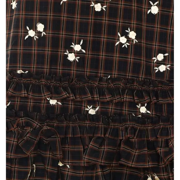 GANNI Dress In Printed Check