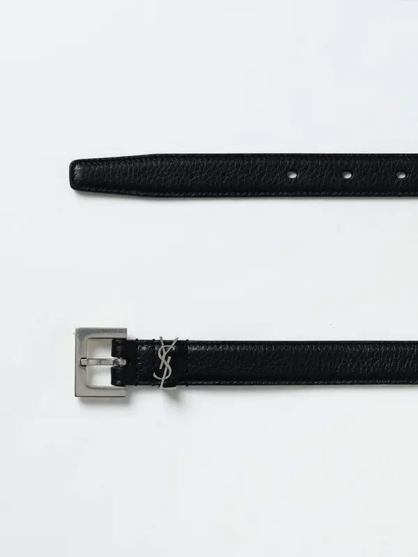 Saint Laurent Calf Leather Belt - Black