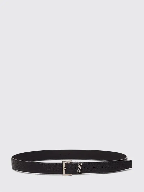 Saint Laurent Leather Belt - Black