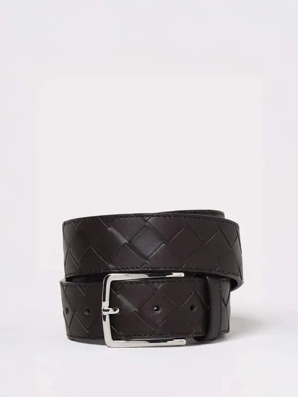 Bottega Veneta Calfskin Leather Belt - Brown