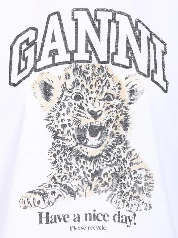 GANNI T-shirt With Print - White