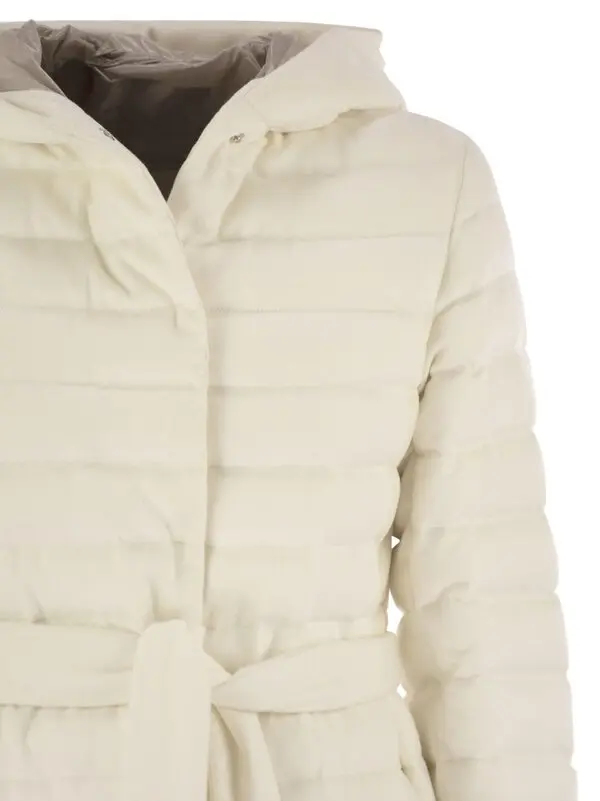 Herno Silk And Cashmere Kimono Jacket - Cream