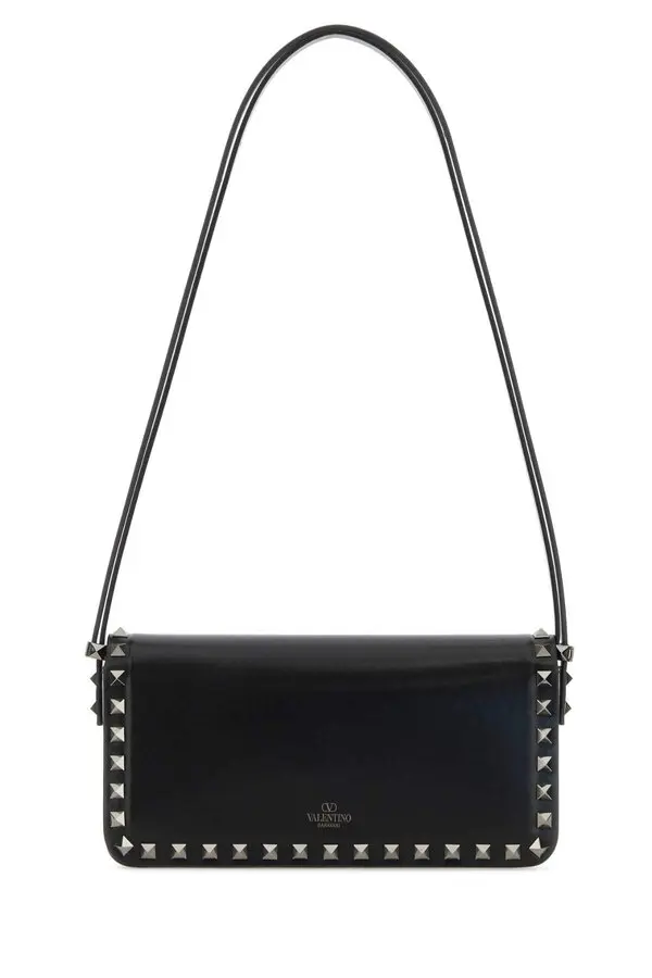 Valentino Garavani Leather Rockstud Shoulder Bag