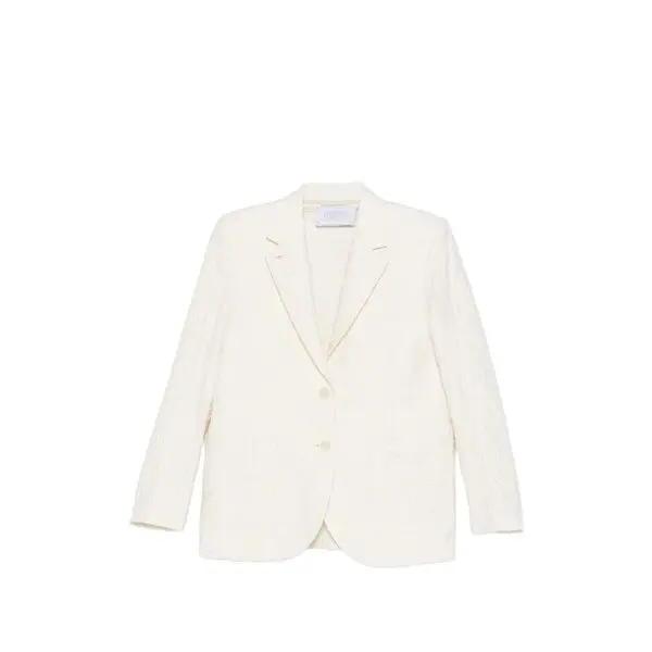 Harris Wharf London Harrris Wharf London Textured Blazer - White