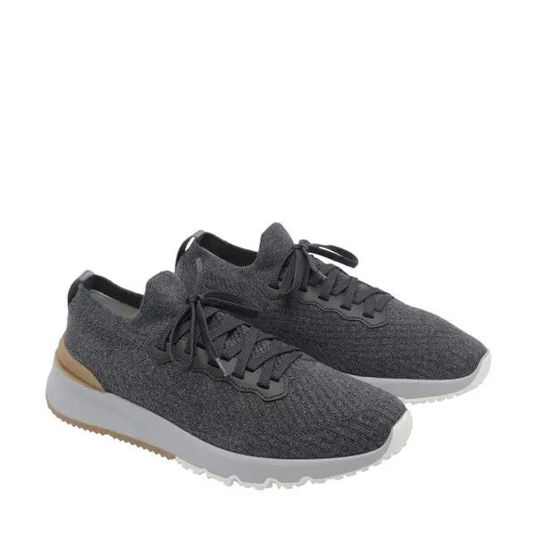 Brunello Cucinelli Fabric Runner Sneakers With Logo