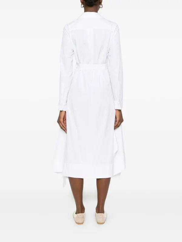Loewe Cotton Draped Dress - Multicolor