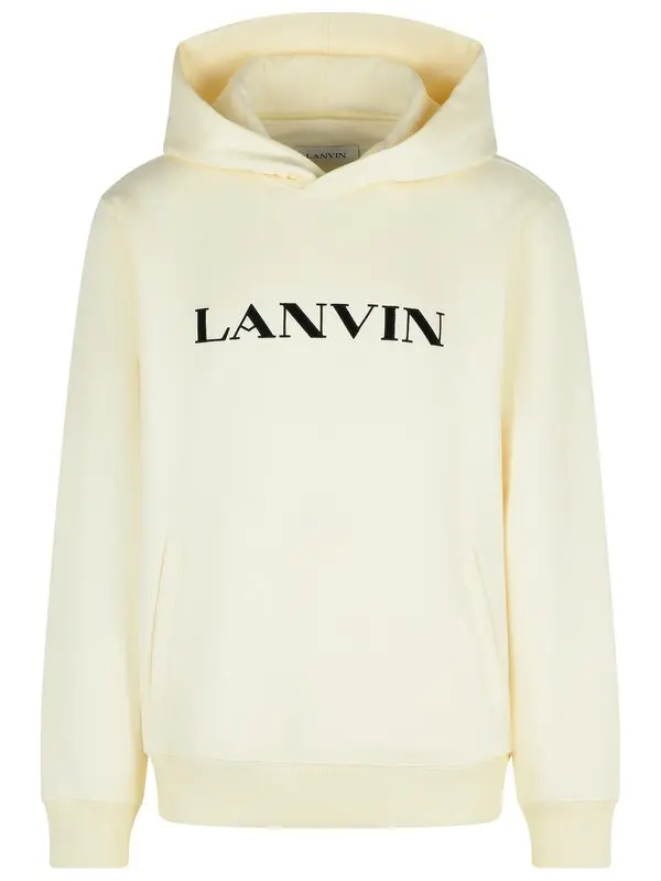LANVIN Ivory Cotton Sweatshirt