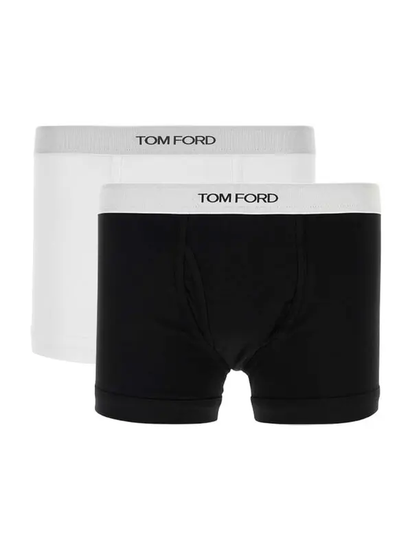 TOM FORD Set Of 2 Logo-waistband Cotton Boxer Briefs - Multicolor
