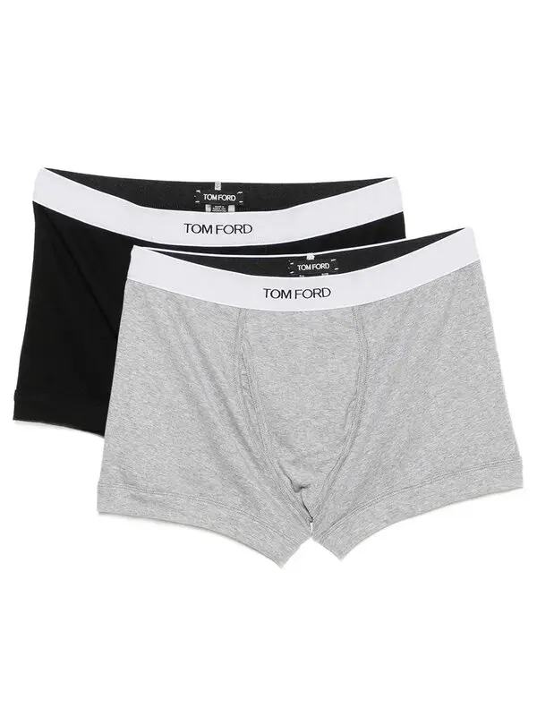 TOM FORD Set Of 2 Logo-waistband Cotton Boxer Briefs - Multicolor