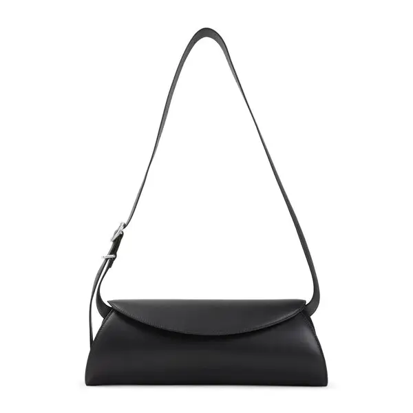 JIL SANDER Cannolo Shoulder Bag - Black