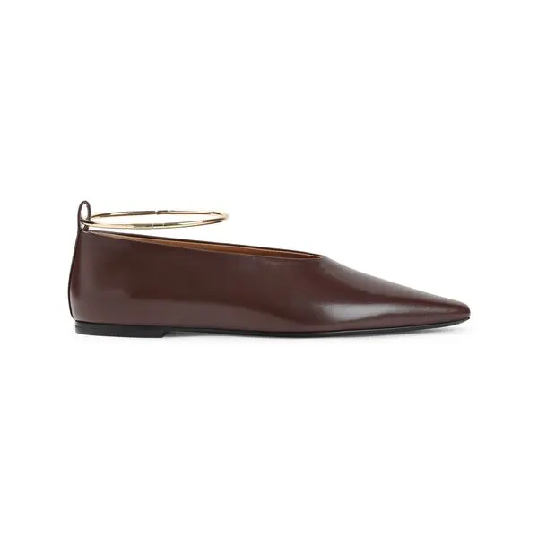 JIL SANDER Ring Ballerina - Brown