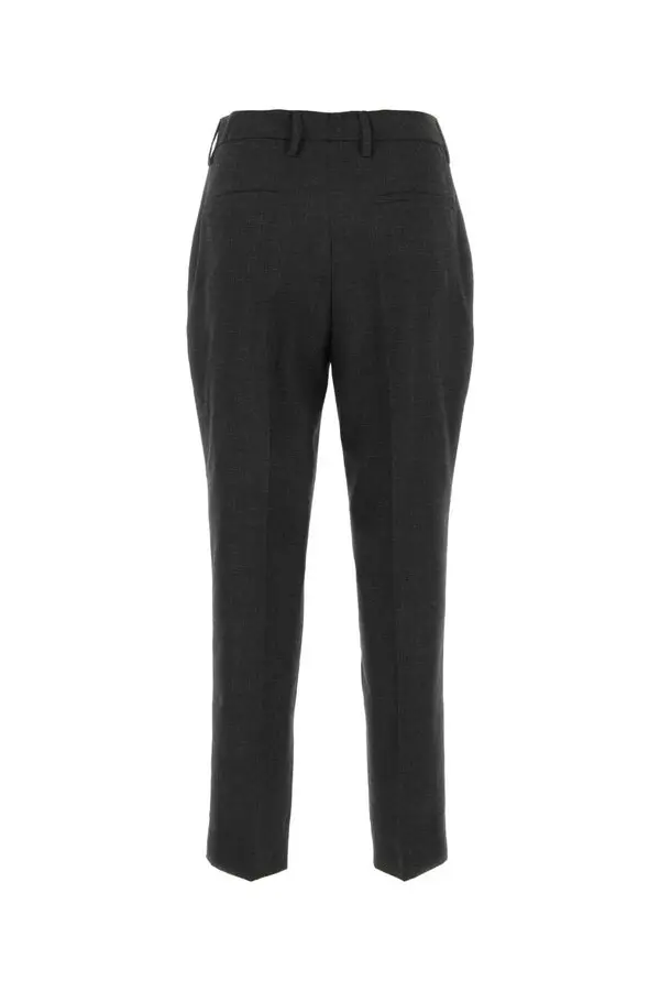 Prada Melange Graphite Wool Pant