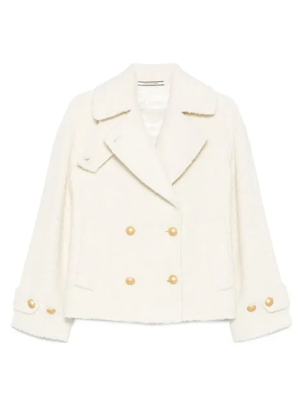 Tagliatore Short Double-breasted Alpaca Jacket