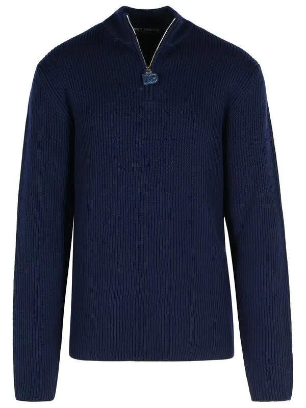 Dolce & Gabbana Virgin Wool Sweater - Blue
