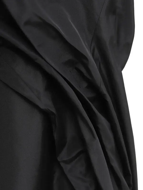 Loewe Twisted Silk Blend Taffeta Dress - Black