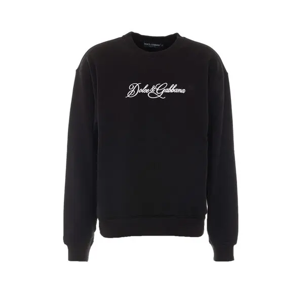 Dolce & Gabbana Embroidered Logo Sweatshirt - Black