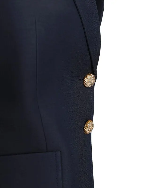 Valentino Garavani Crepe Couture Blazer - Blue