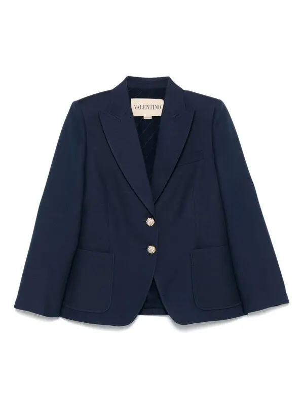 Valentino Garavani Crepe Couture Blazer - Blue