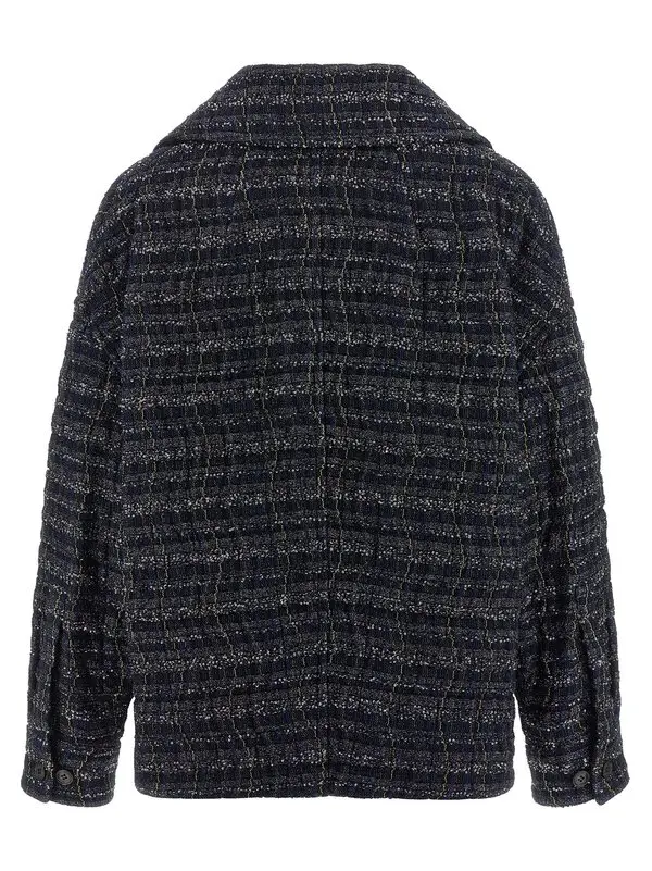 Missoni Textured Check Wave Overshirt - Blue
