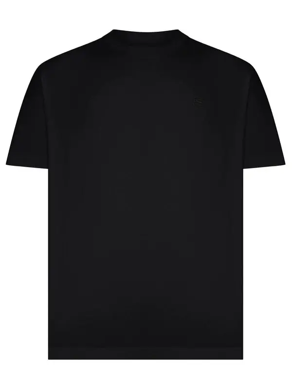 Etro Pegaso Embroidery Cotton T-shirt - Black