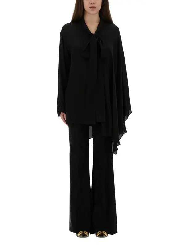 Balenciaga Blouse With Scarf - Black