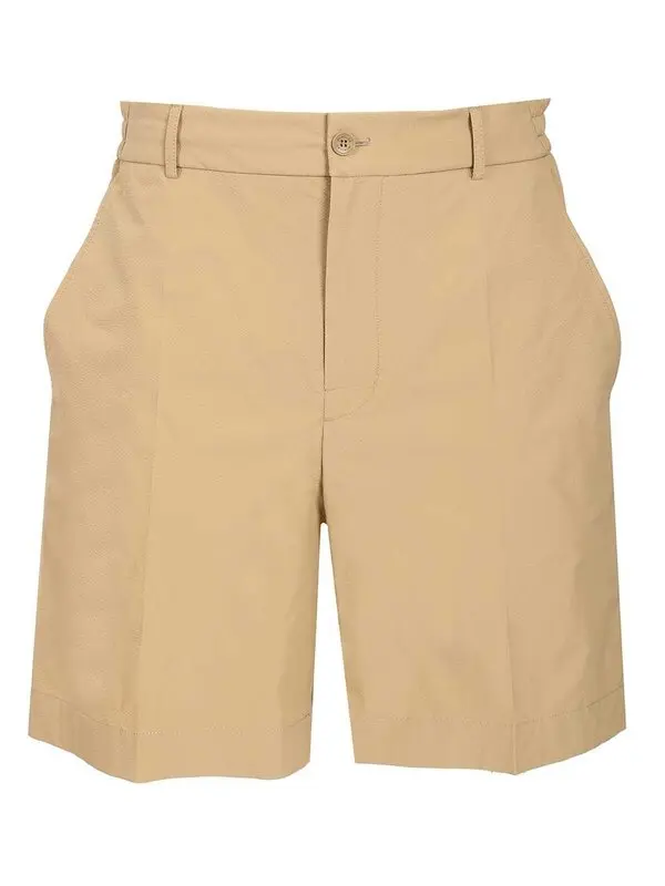 Moncler Seersucker Shorts - Cream