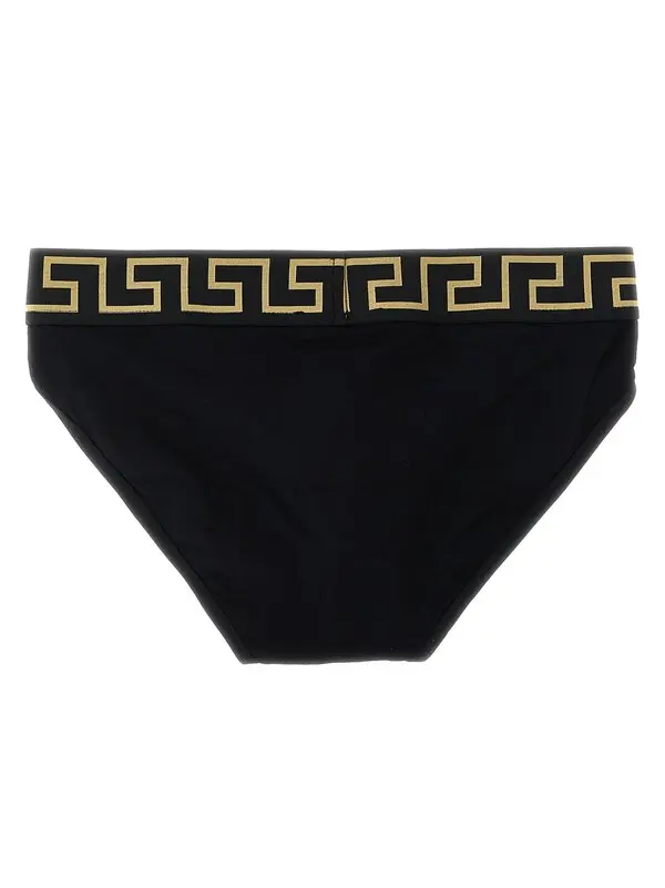 Versace 2-pack Briefs With 'greca' Pattern