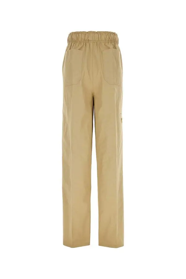 Prada Cotton Wide-leg Pant - Brown