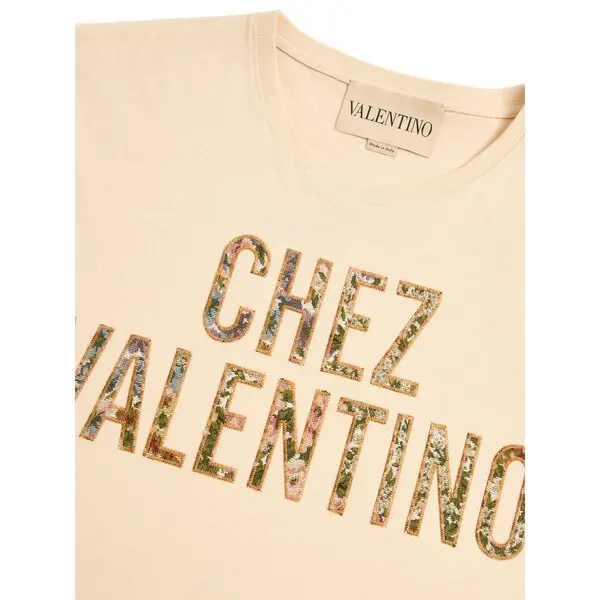 Valentino Garavani Neutrals Tops T-shirts & Jerseys