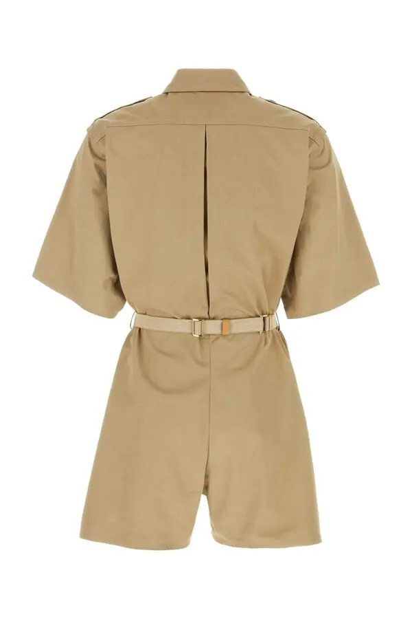 Prada Khaki Cotton Jumpsuit
