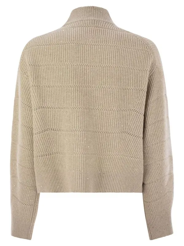 Brunello Cucinelli Cashmere And Wool Turtleneck Sweater