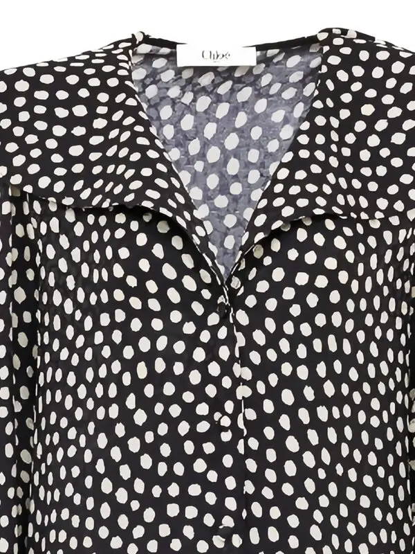 Chloé Dotted Silk Dress - Multicolor
