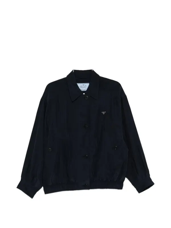 Prada Silk Blouson Jacket - Multicolor