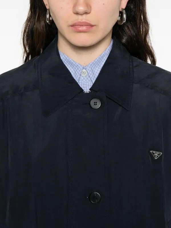 Prada Silk Blouson Jacket - Multicolor