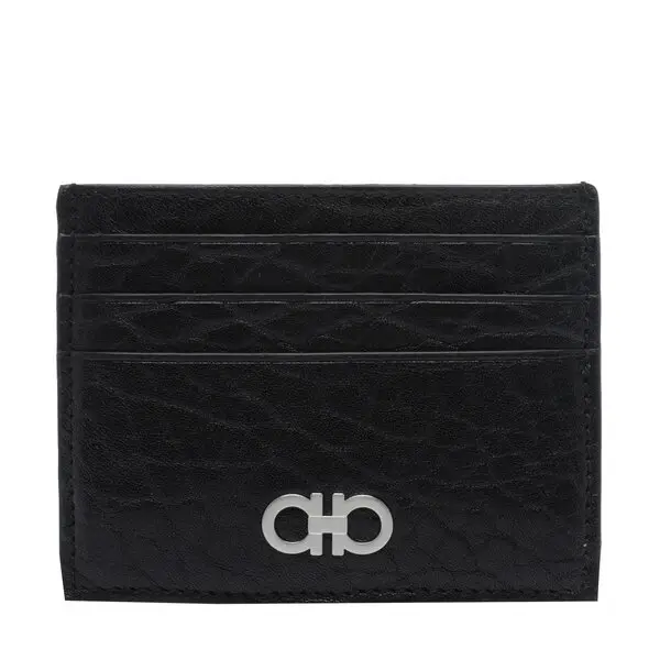 FERRAGAMO Gancini Cards Holder - Black