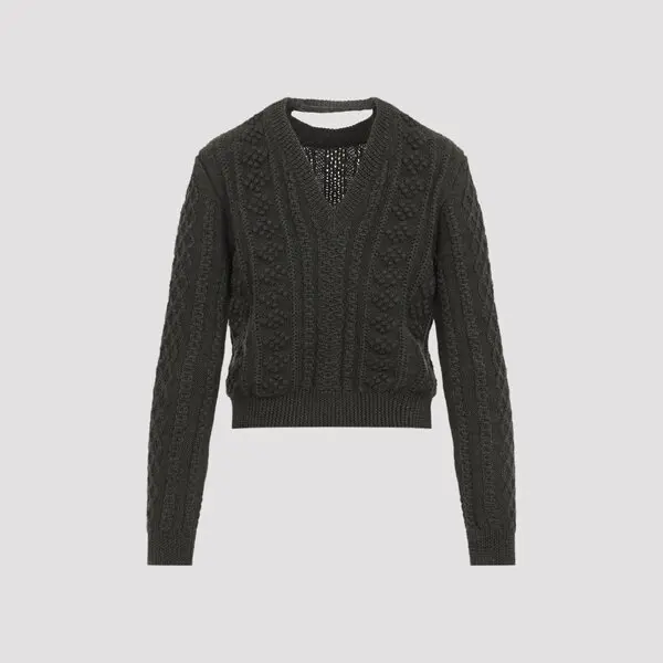 JIL SANDER Virgin Wool Cable-knit Sweater