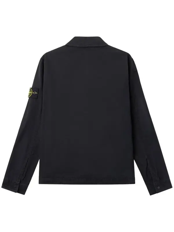 Stone Island Cotton Overshirt - Black
