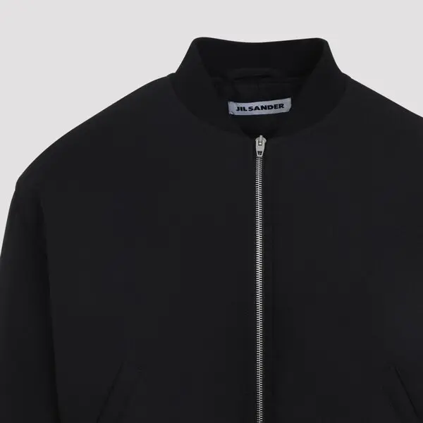 JIL SANDER Cropped Bomber Jacket