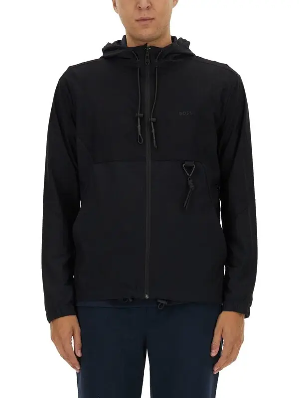 BOSS Technical Fabric Hooded Sweatshirt