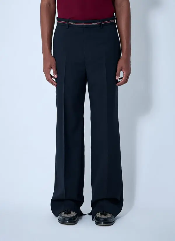 Gucci Tailored Wool Pants - Blue