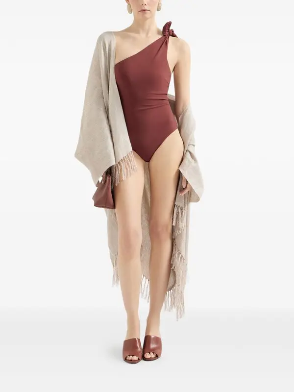 Brunello Cucinelli One-shoulder Swimsuit